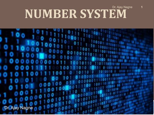 1 -- Number System & Conversion from Decimal to Other Base Number ...