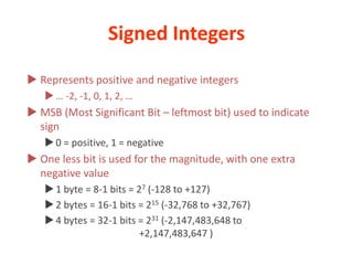 1 number systems-unsignedsignedintegers | PPTX