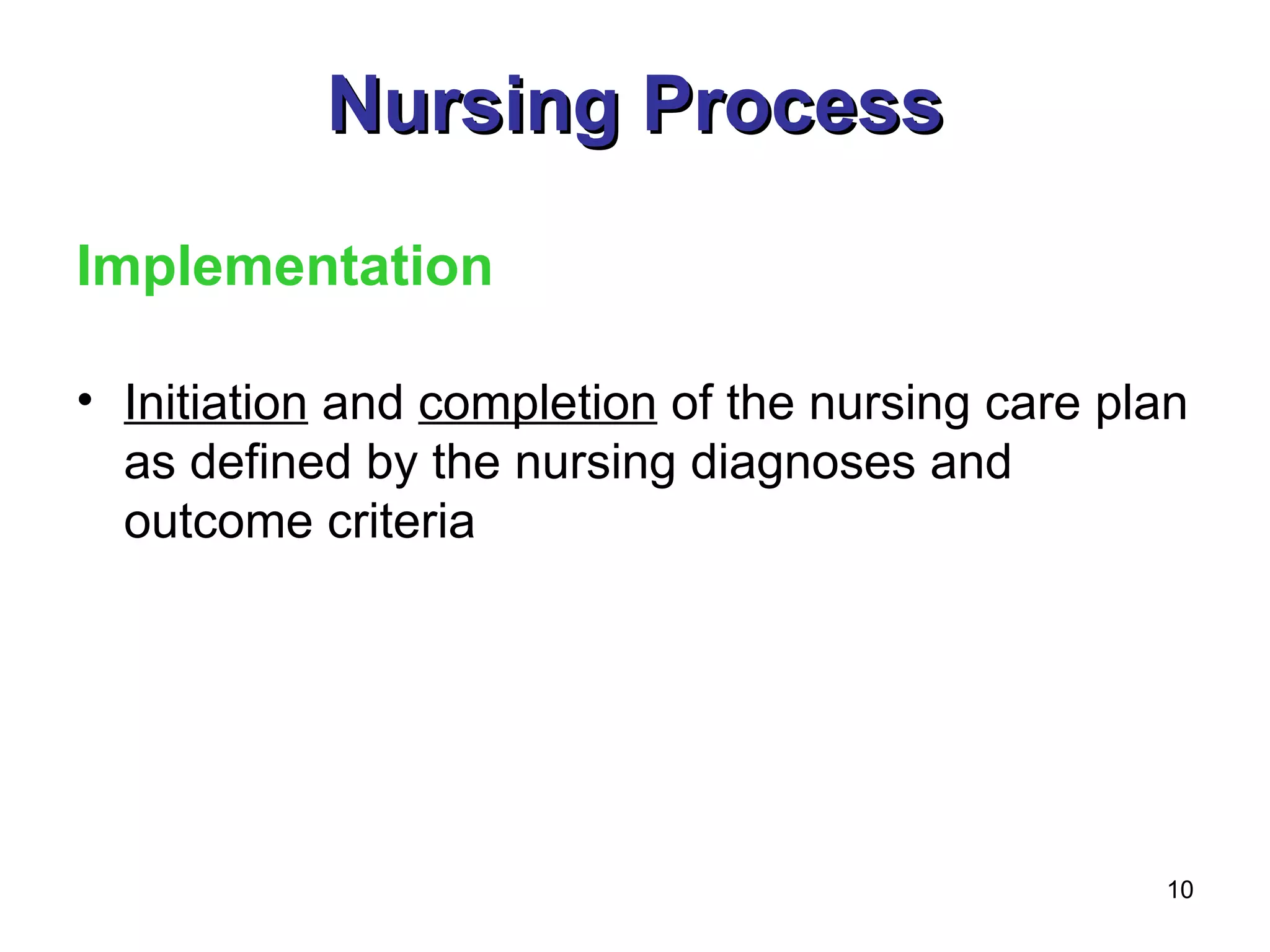 PHARMA-THE NURSING PROCESS | PPT