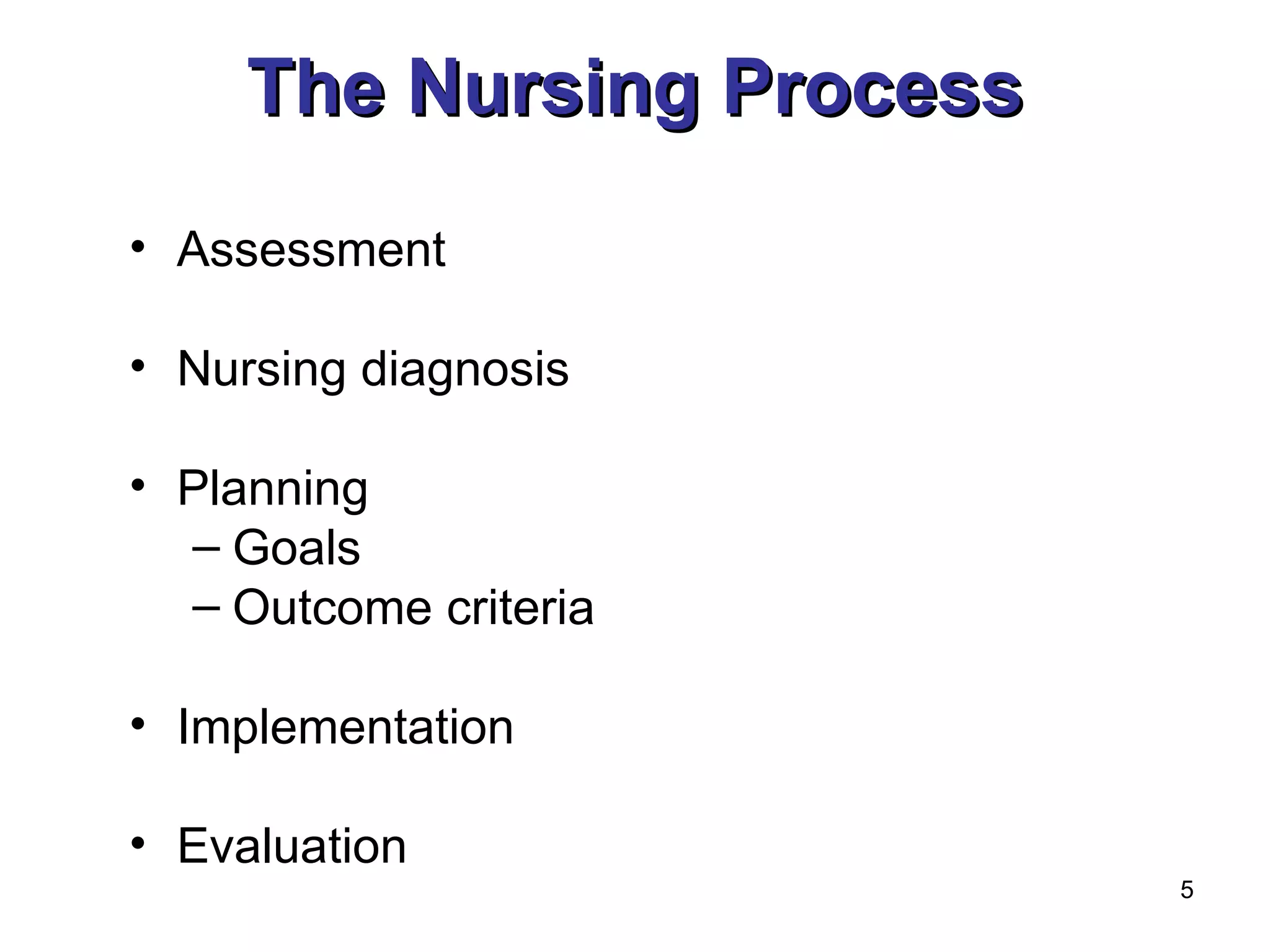 PHARMA-THE NURSING PROCESS | PPT