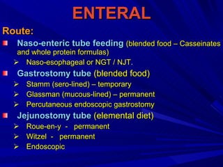 1. Nutritional Support In The Surgical Patient | PPT