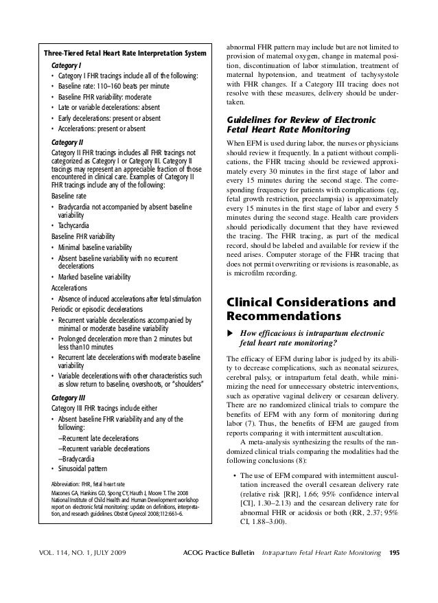 1. O - Monitoria Fetal ACOG