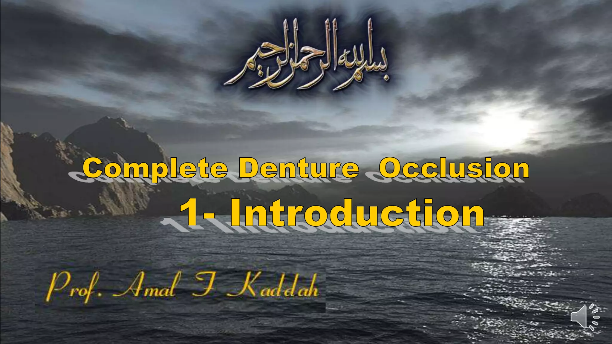 1 Occlusion in prosthodontics- introduction- differences between ...