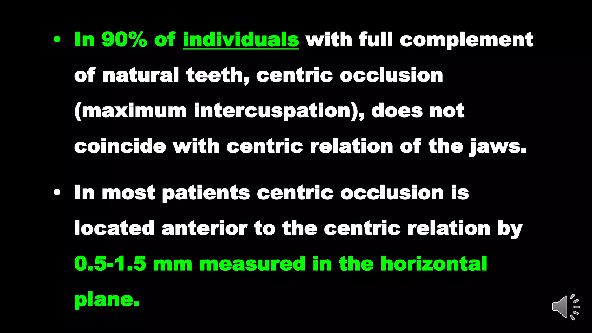 1 Occlusion in prosthodontics- introduction- differences between ...