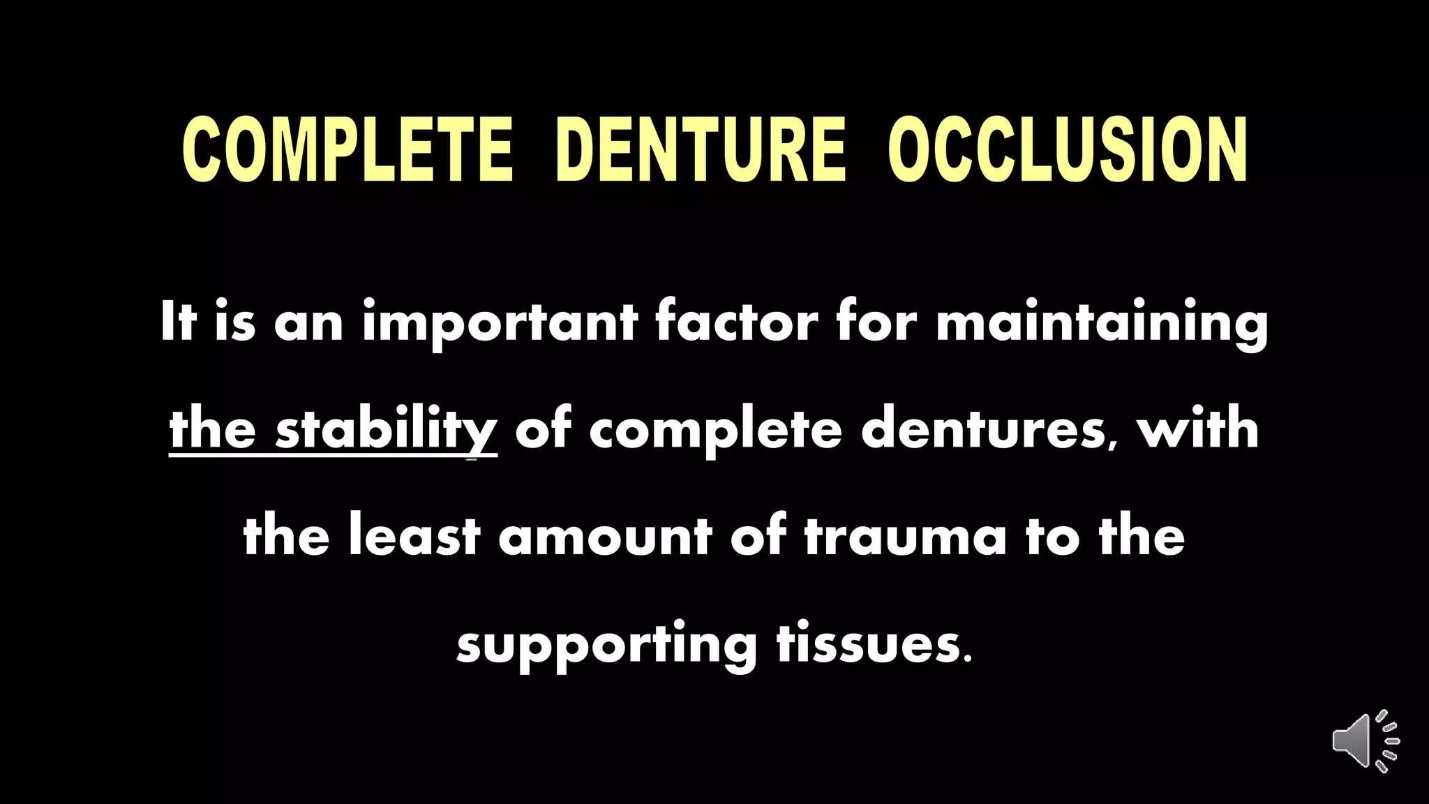 1 Occlusion in prosthodontics- introduction- differences between ...