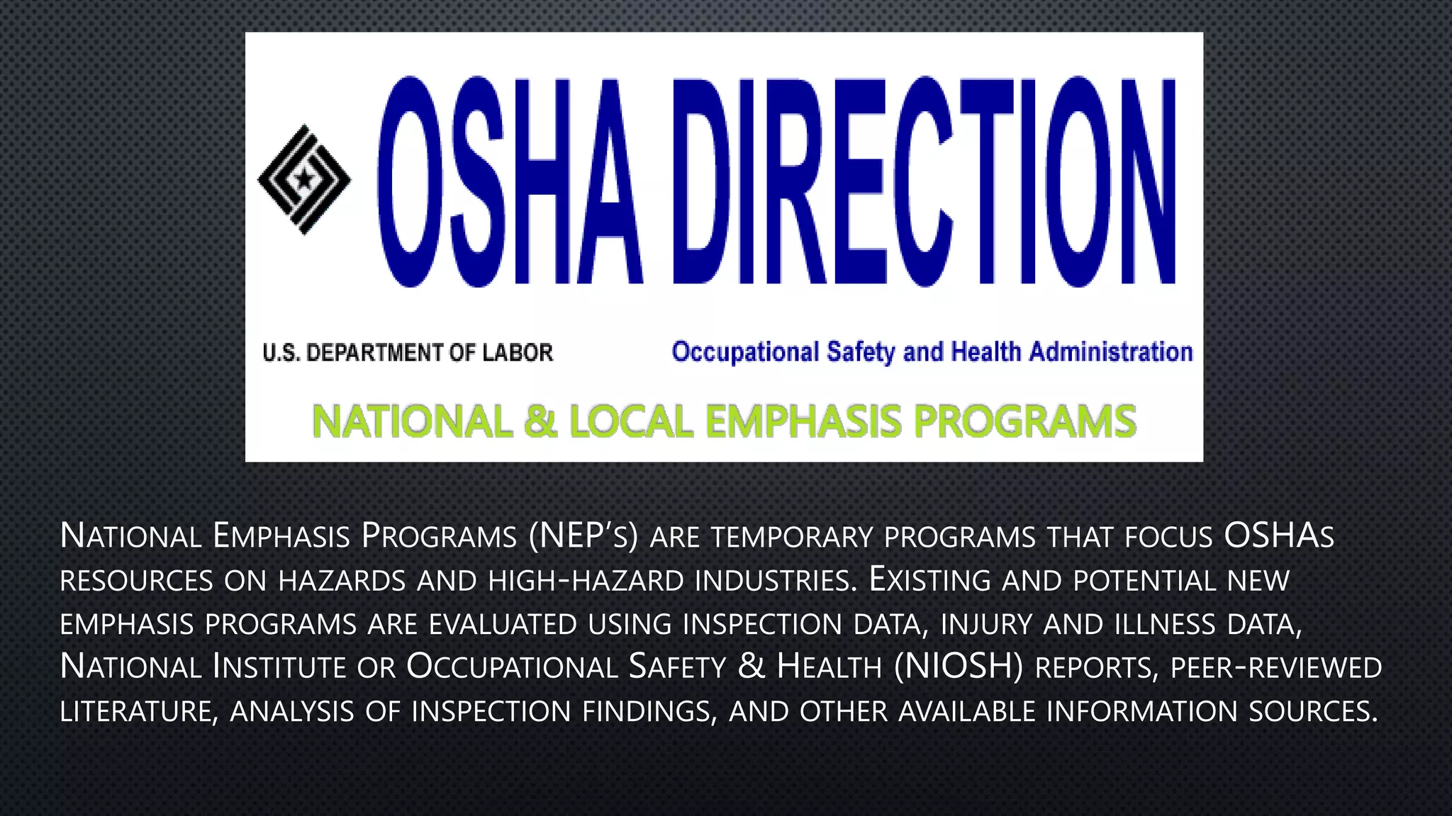 Occupational Safety & Health Administration (OSHA) 2022 update | PPTX