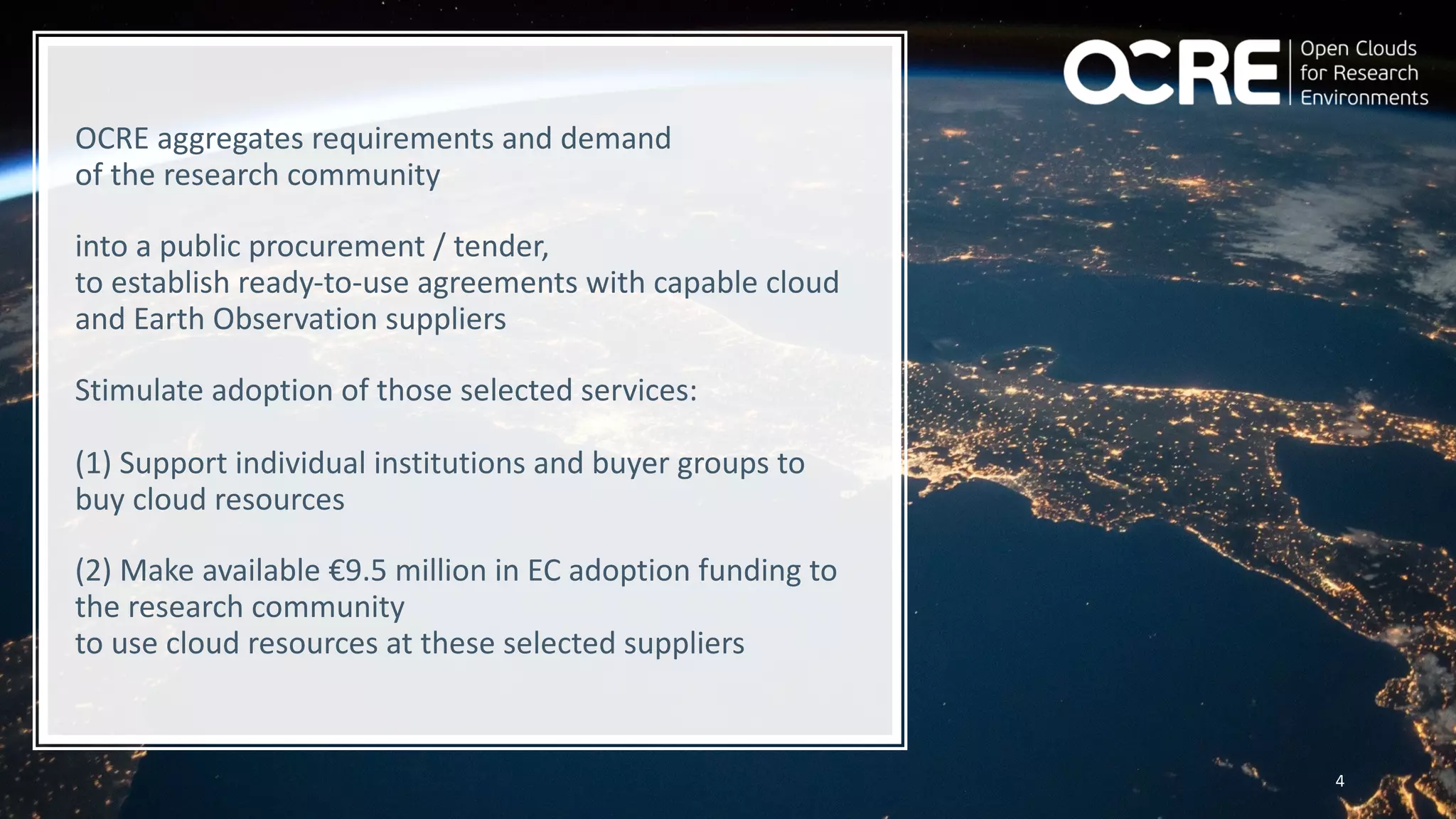 1 - OCRE: overview and opportunities | PPT