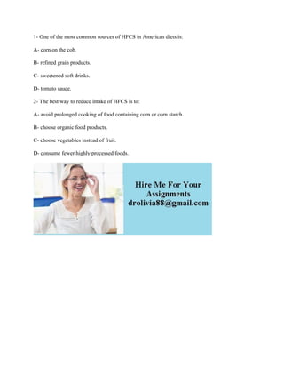 1- One of the most common sources of HFCS in American diets is- A- cor.pdf