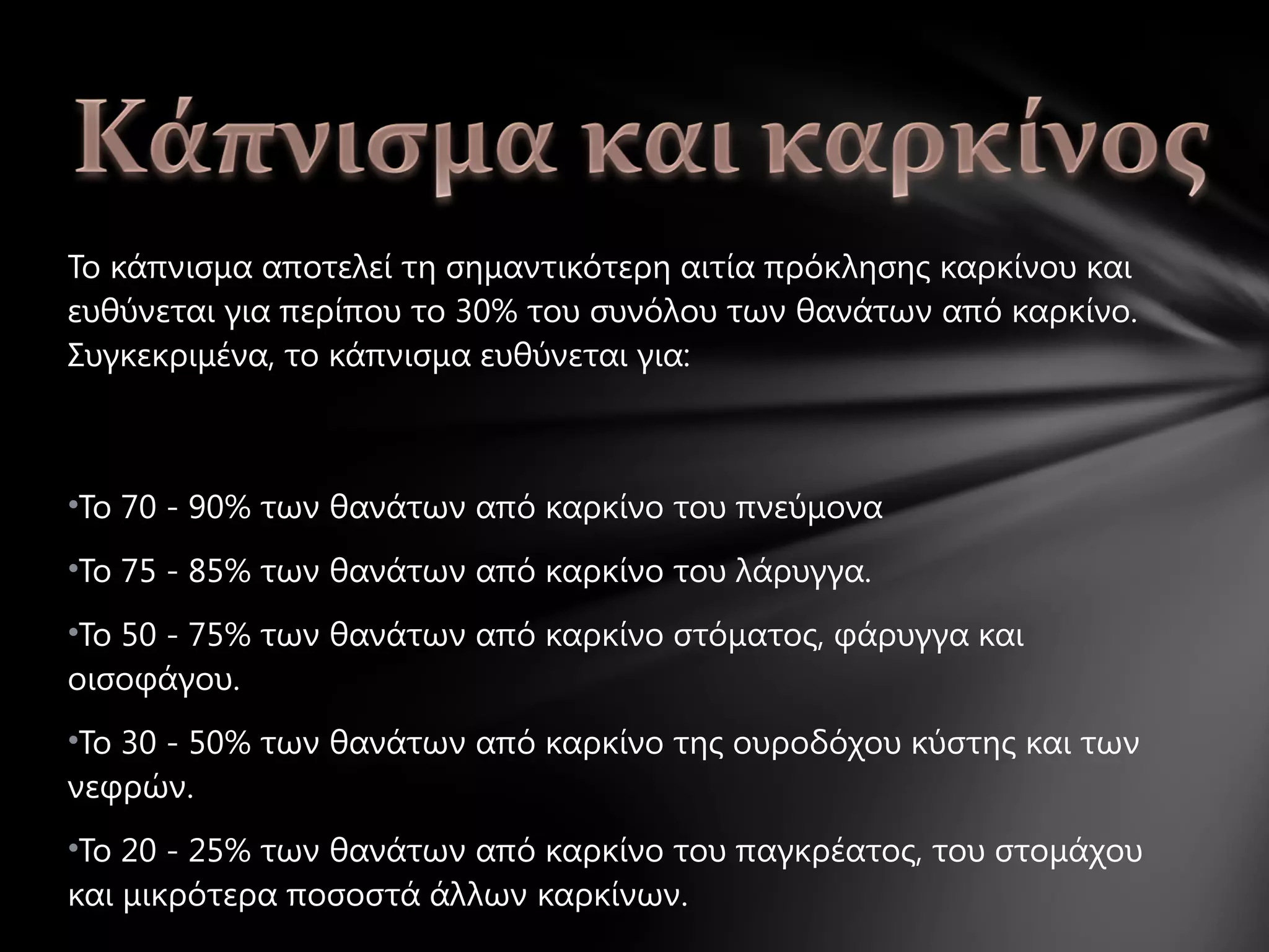 ΚΑΠΝΙΣΜΑ παρουσίαση προς εφήβους | PPT