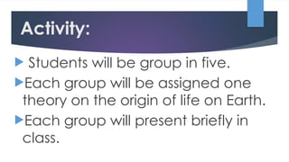 1-Different theories about the Origin of Life.pptx