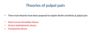 origin of pulpal pain endodontic pptx | PPTX