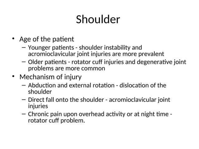 1- Ortho History Taking procedure online | PPT