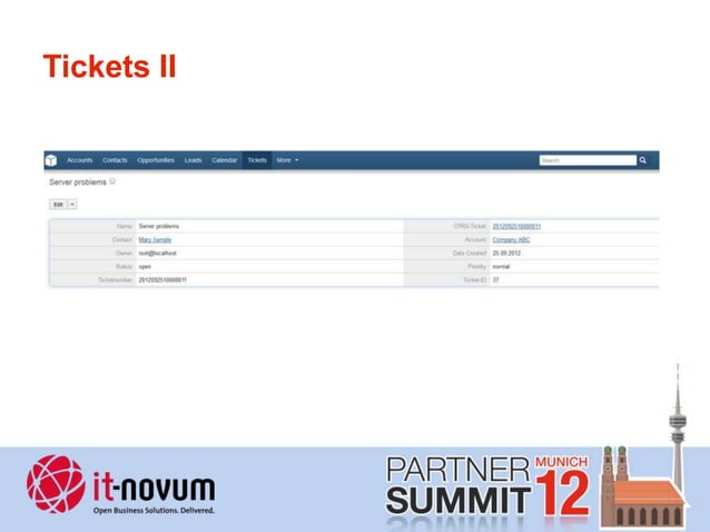 OTRS open ticket request system integrated in Sugar | PPT | Free Download