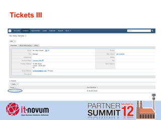 OTRS open ticket request system integrated in Sugar | PPT