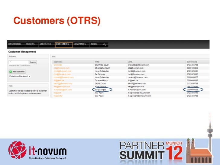 OTRS open ticket request system integrated in Sugar