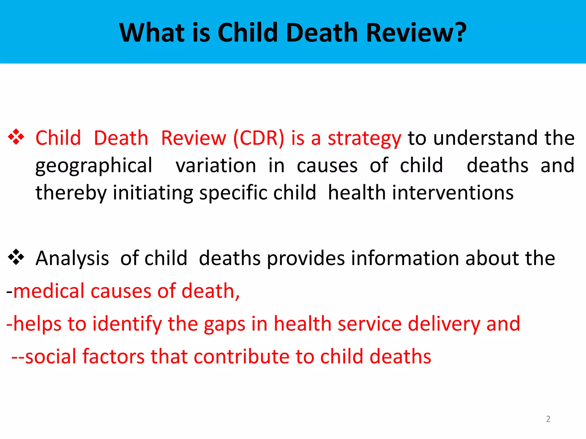 UP status Child Death Review.ppt