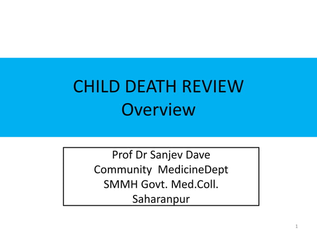 UP status Child Death Review.ppt
