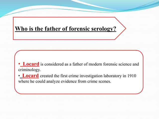 Overview of Forensic Sciences In Forensic Serology & DNA Typing.pptx