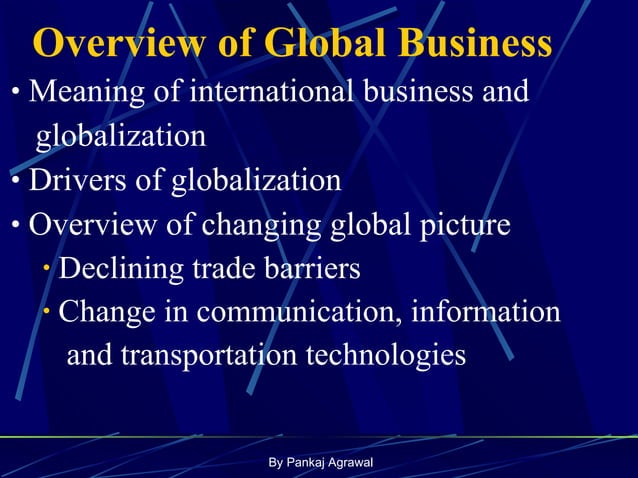 1. Overview Of Global Business | PPT