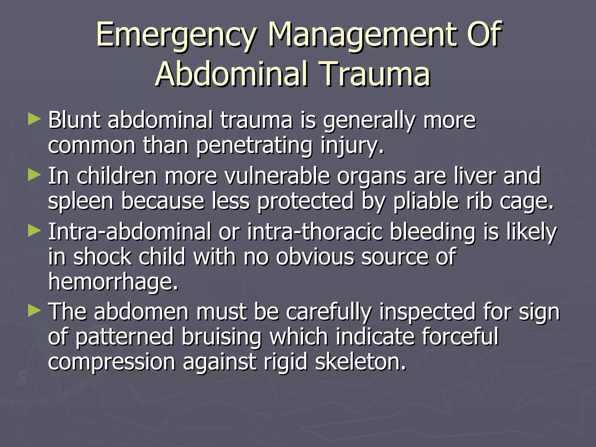 Paediatric trauma | PPT