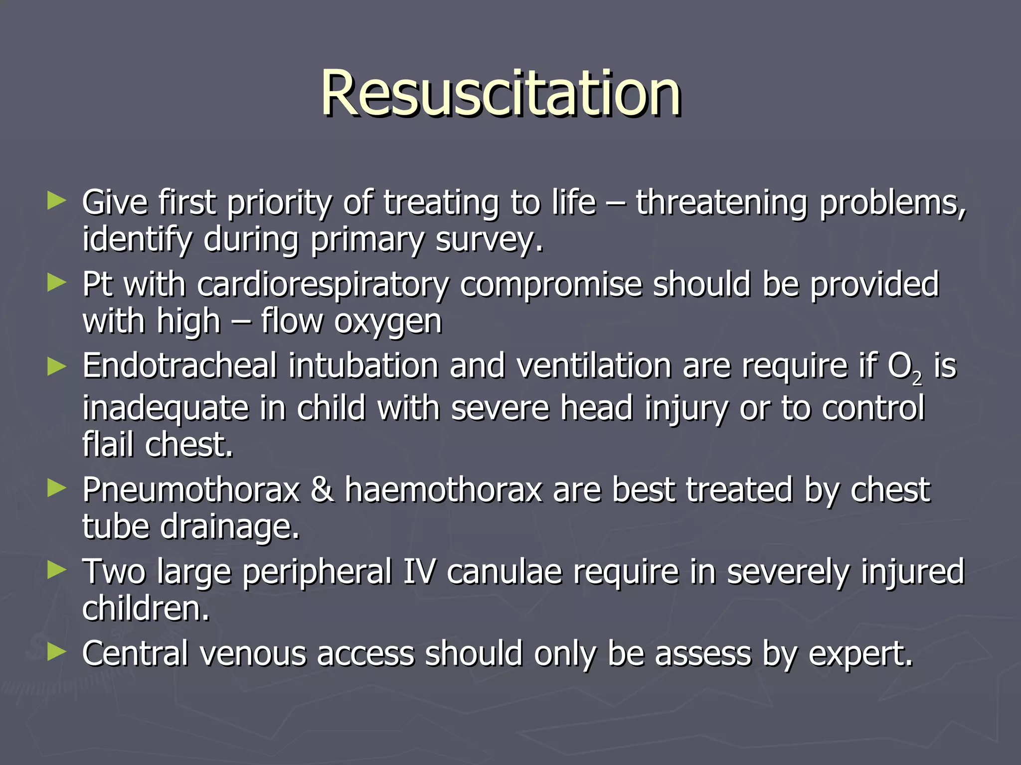 Paediatric trauma | PPT