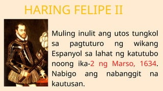 1-Panahon-ng-Kastila, mlaalaman ang nakaraan | PPTX