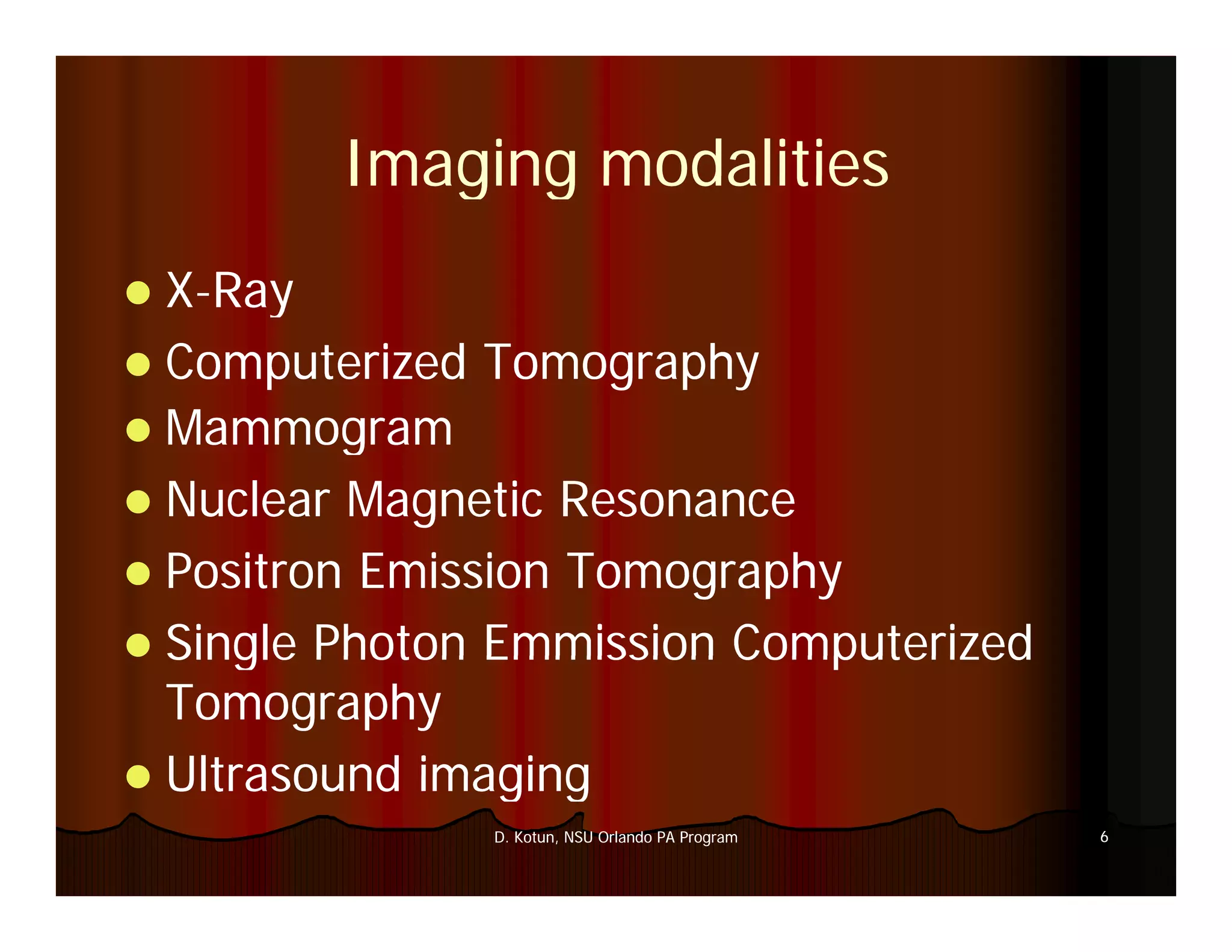 Introduction to Medical Imaging | PDF