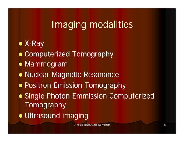 Introduction to Medical Imaging | PDF