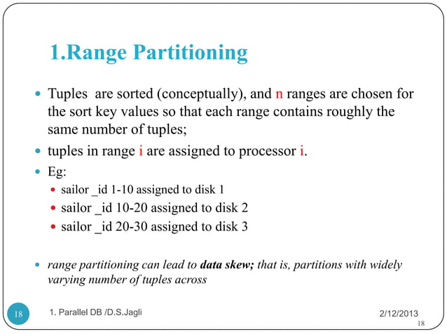 Parallel Database | PPSX