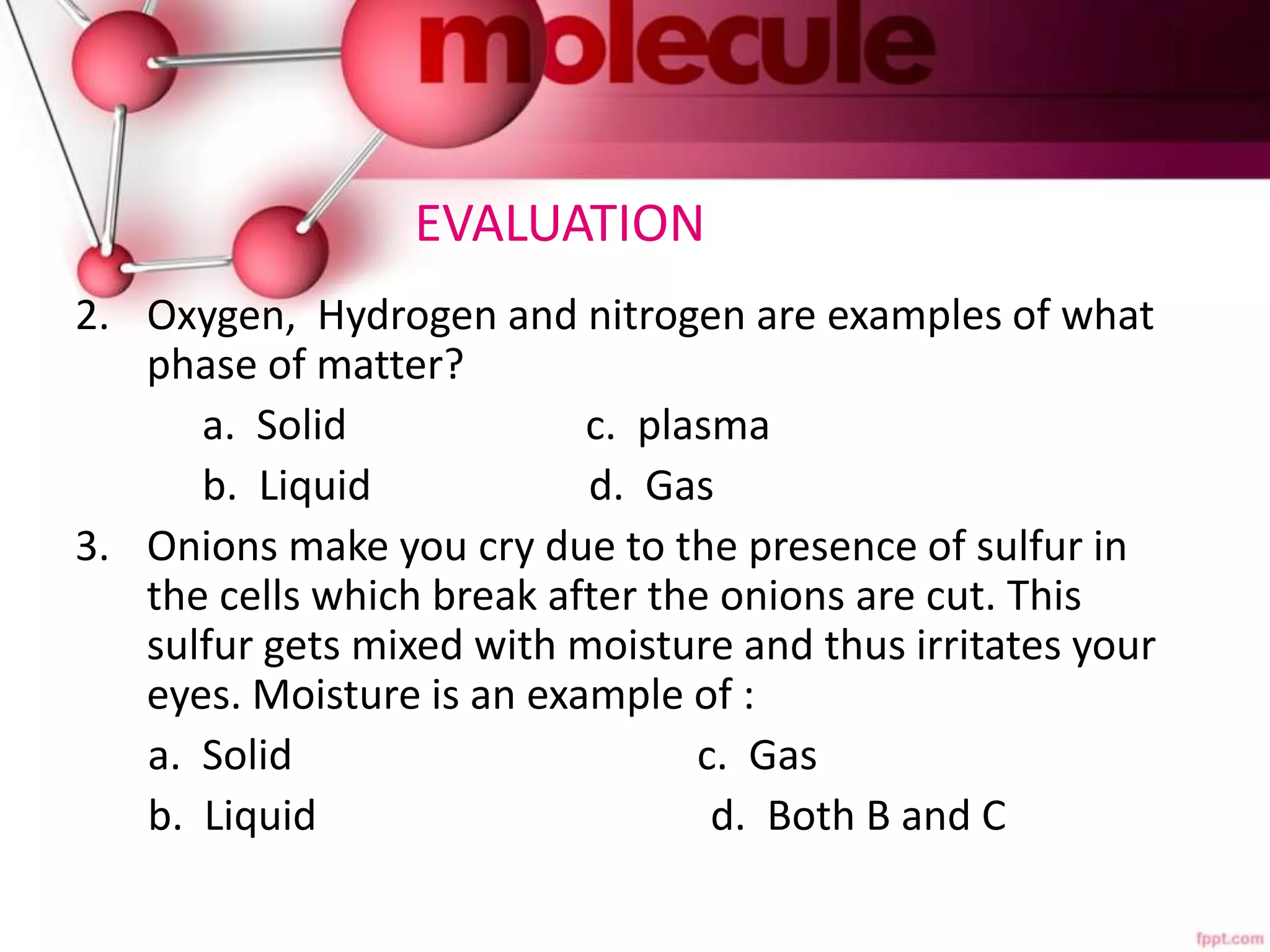 1 particulate of matter stem-ggc11-1 and 2 | PPTX | Chemistry | Science