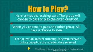 GAME BASED LEARNING PASS OR PLAY.pptx]]]] | PPTX