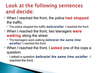 1 past tenses overview | PPT
