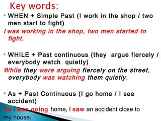 1 past tenses overview | PPT