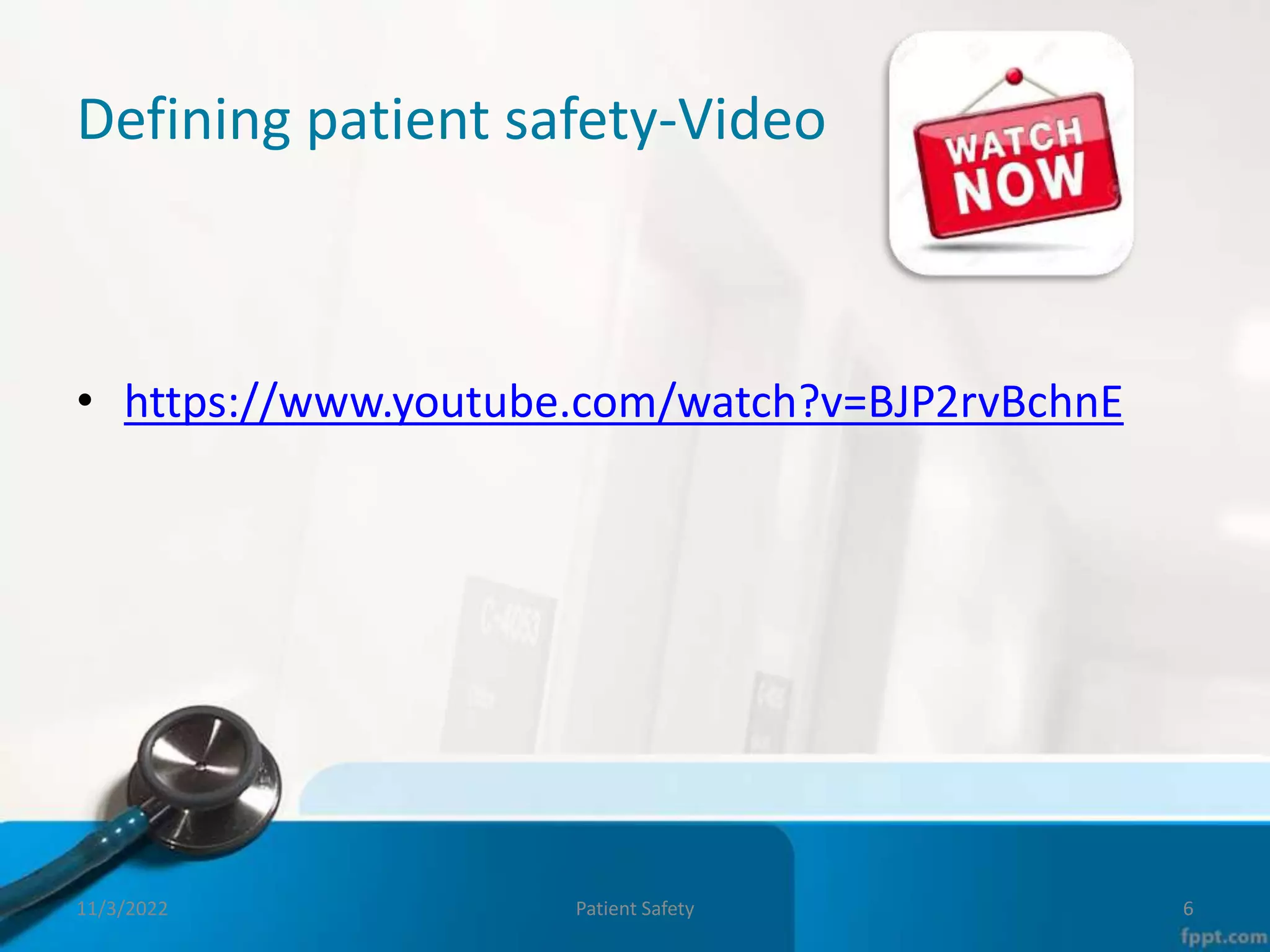 1- patient safety.pptx | Healthcare Industry | Industries