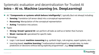 AICHROTH Systemaic evaluation and decentralisation for a (bit more) trusted AI | PPT