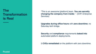 PCF: Platform for a New Era - Kubernetes for the Enterprise - London | PPT
