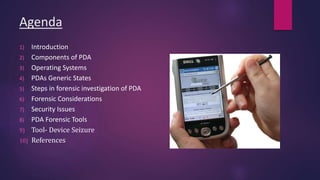 pda forensics | PPTX