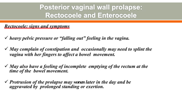 1-Pelvic Organ Prolapse atf.pdf obg and gyn | PPT
