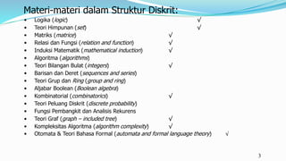 pengantar matematika diskrit | PPTX