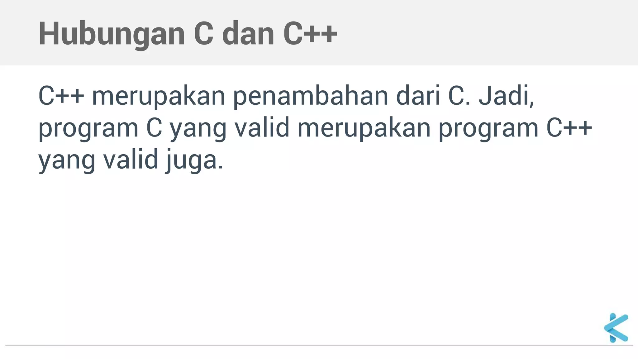 Pemrograman C++ - Pengenalan | PDF