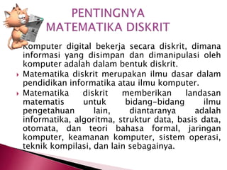 1 - Pengenalan Matematika Diskrit.pptx