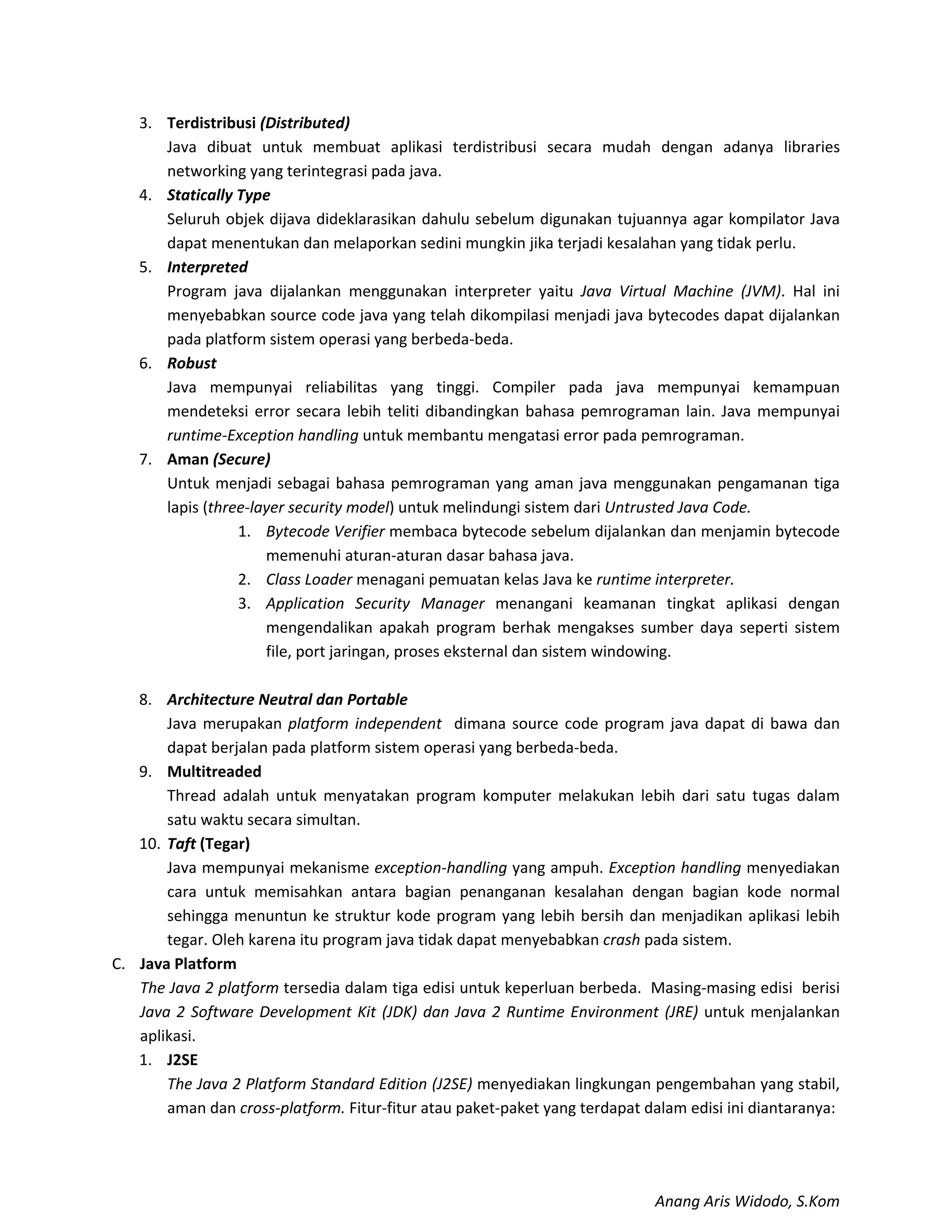 1 pengenalan program java | PDF