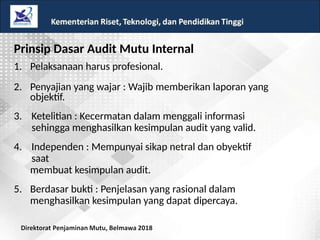1-PENGERTIAN Audit Mutu Internal Pendidikan pptx | PPTX