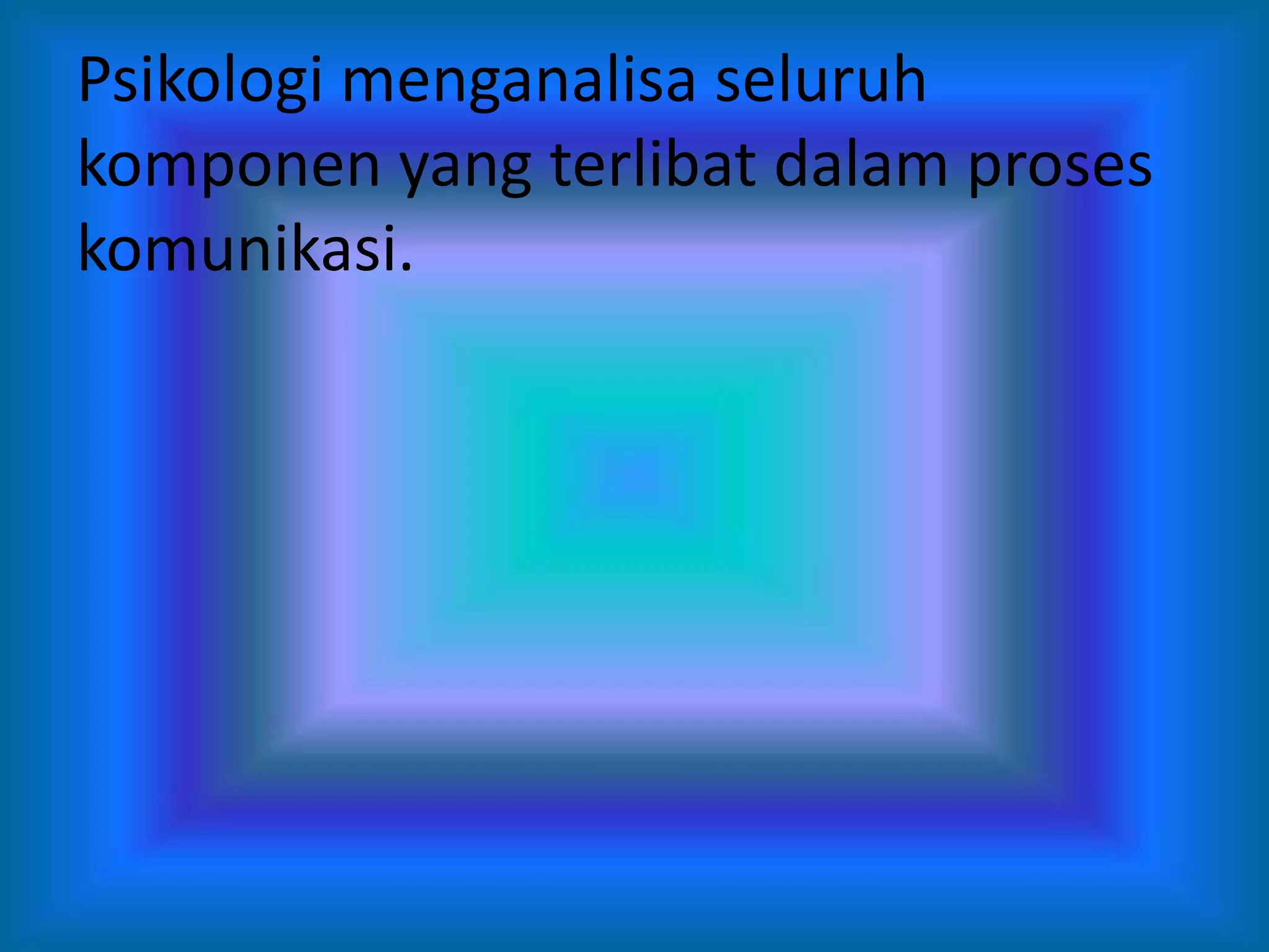 pengertian dan ruang lingkup psikologi komunikasi | PPTX