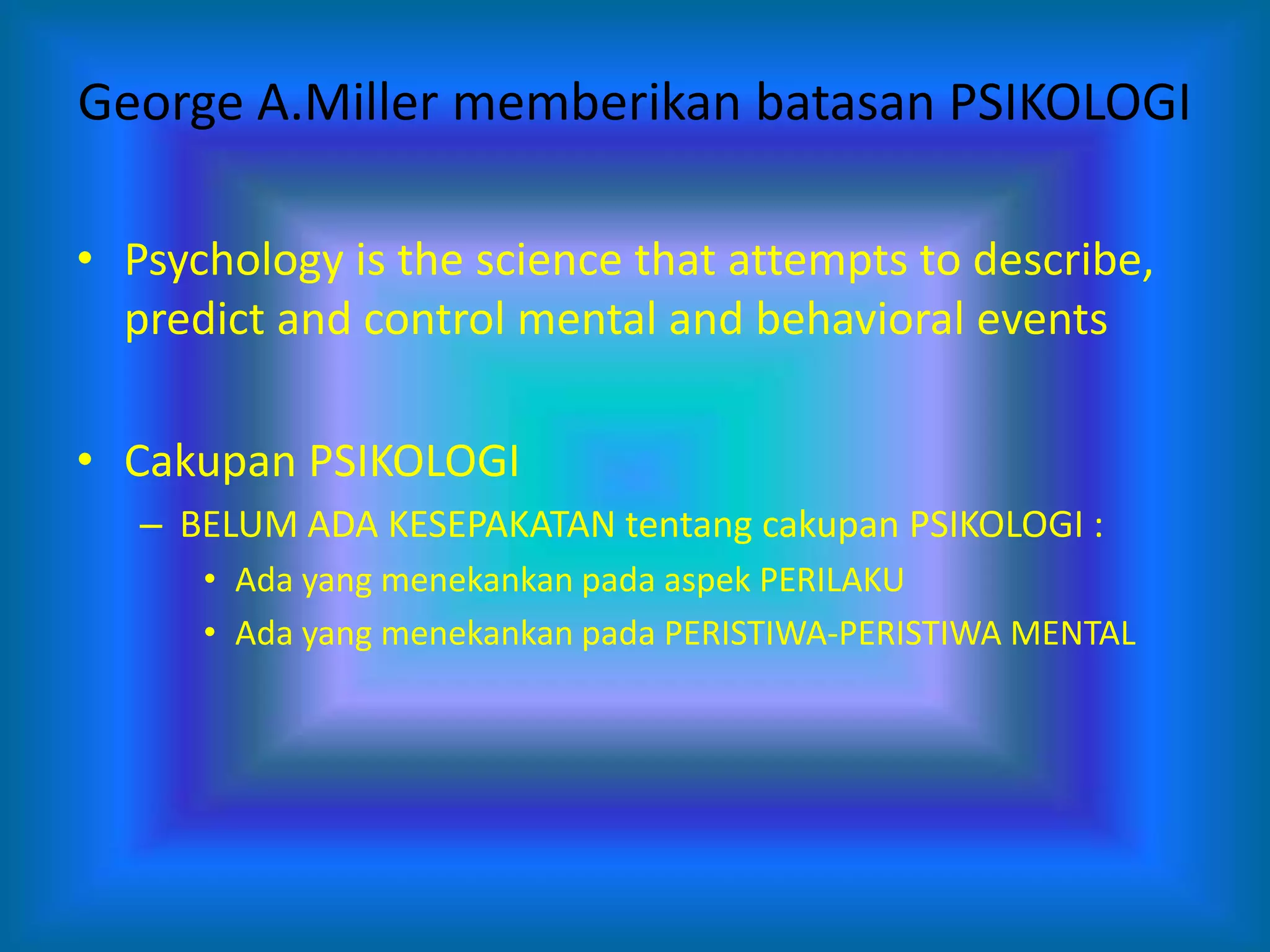 pengertian dan ruang lingkup psikologi komunikasi | PPT