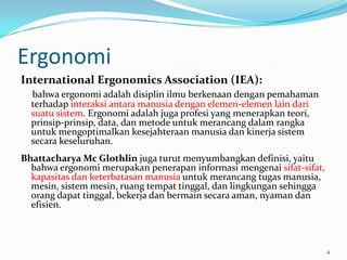 1 pengertian ergonomi | PPTX
