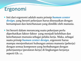 1 pengertian ergonomi | PPTX