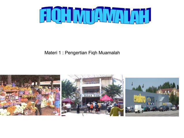 1. pengertian f.muamalah | PPT