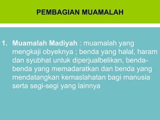 1. pengertian f.muamalah | PPT