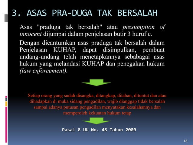 1 pengertian, tujuan dan prinsip hukum acara pidana | PPTX